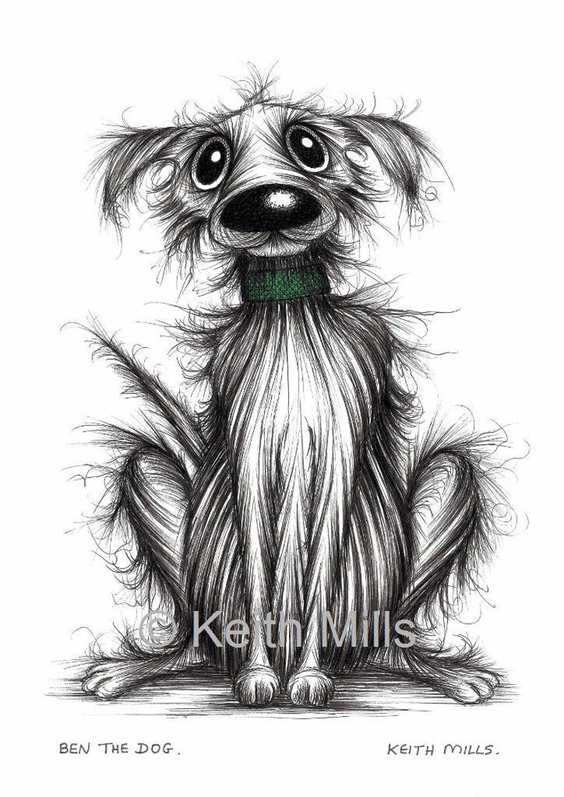 Ben the Dog Print Download Handsome Pet Pooch Who's - Etsy