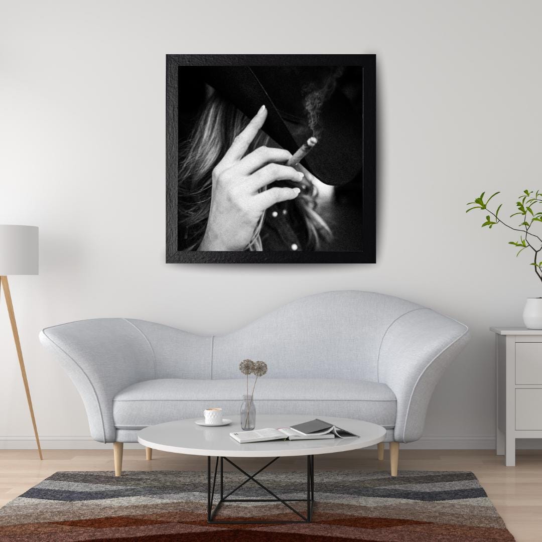 Western Art Print, Cigar Smoke Print, Country Print, Rustic Print, Wall ...