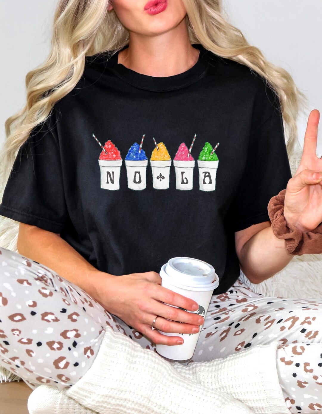 NOLA Snowball Unisex T Shirt New Orleans Iconic Snowballs With Fleur De ...