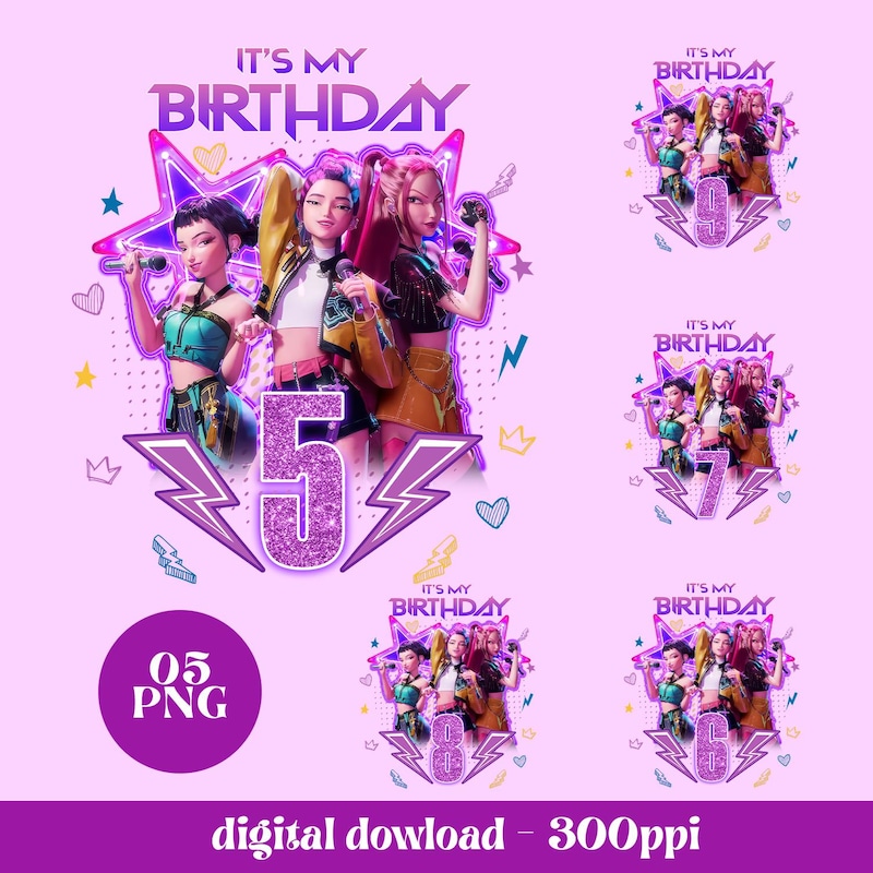 Kpop Birthday Tshirt Decal - Etsy UK