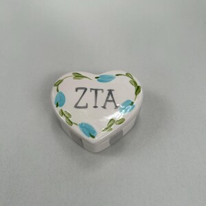 Small Heart Pin Box - Zeta Tau Alpha - Etsy