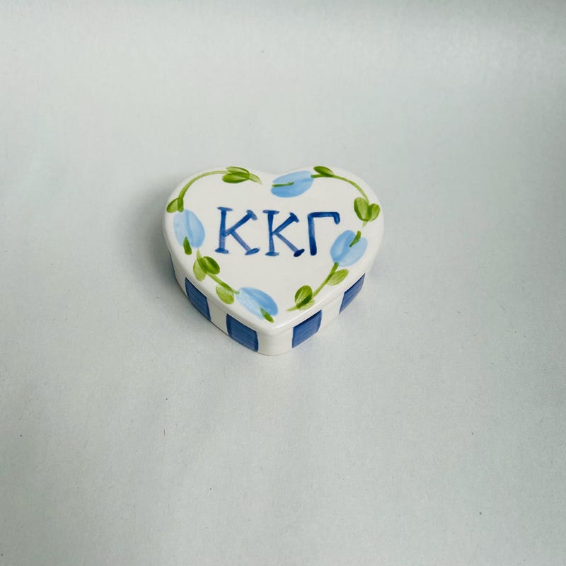 Hand Painted Heart Pins - Etsy