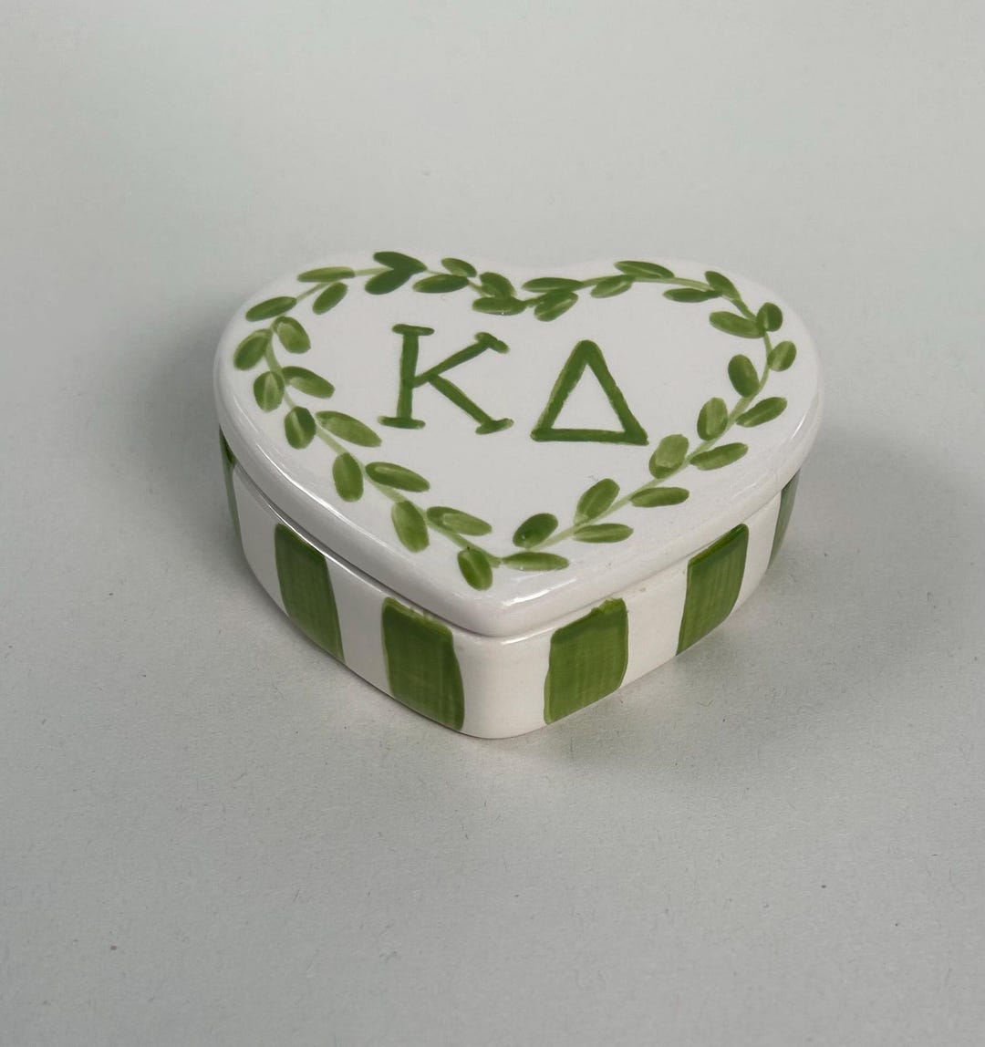 Small Heart Pin Box - Kappa Delta - Etsy