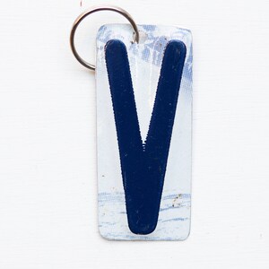 Letter V Key Chain Initial V Key Chain License Plate Key - Etsy