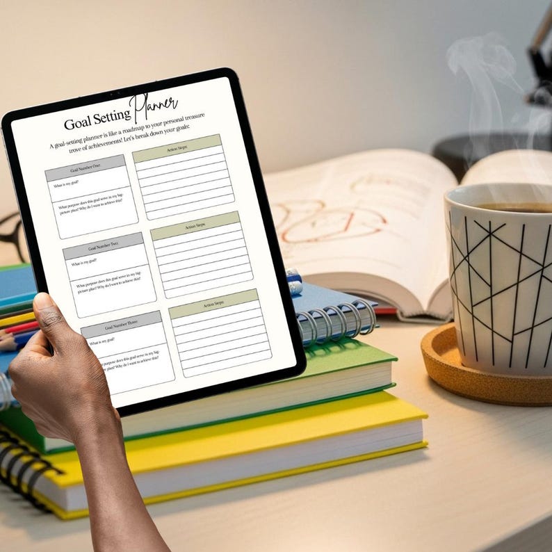 Goal Setting Workbook Printable PDF PNG | Personal Growth Planner ...