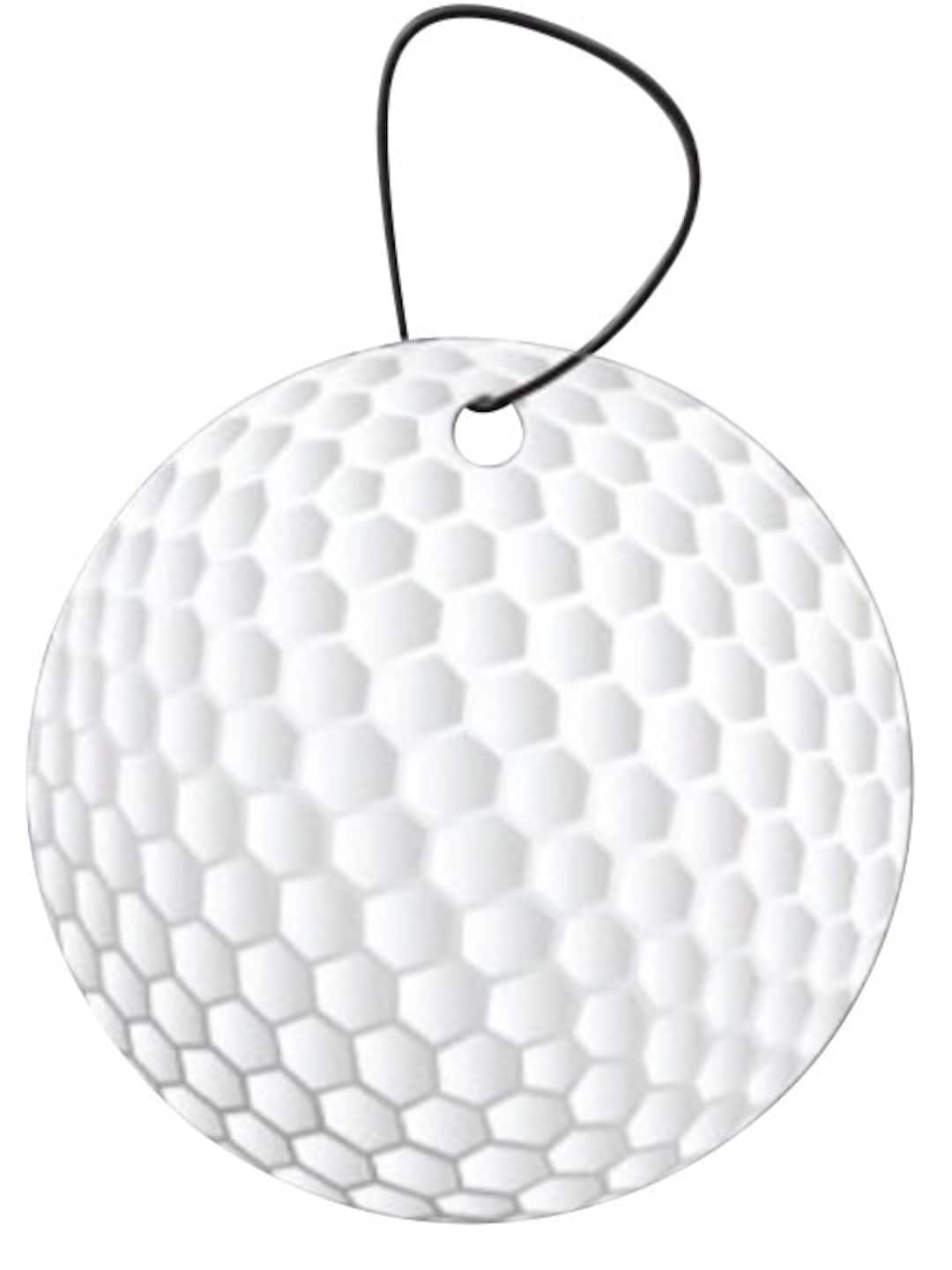Hanging Golf Ball Car Air Freshener With Cool Water Scent (flat, Paper ...