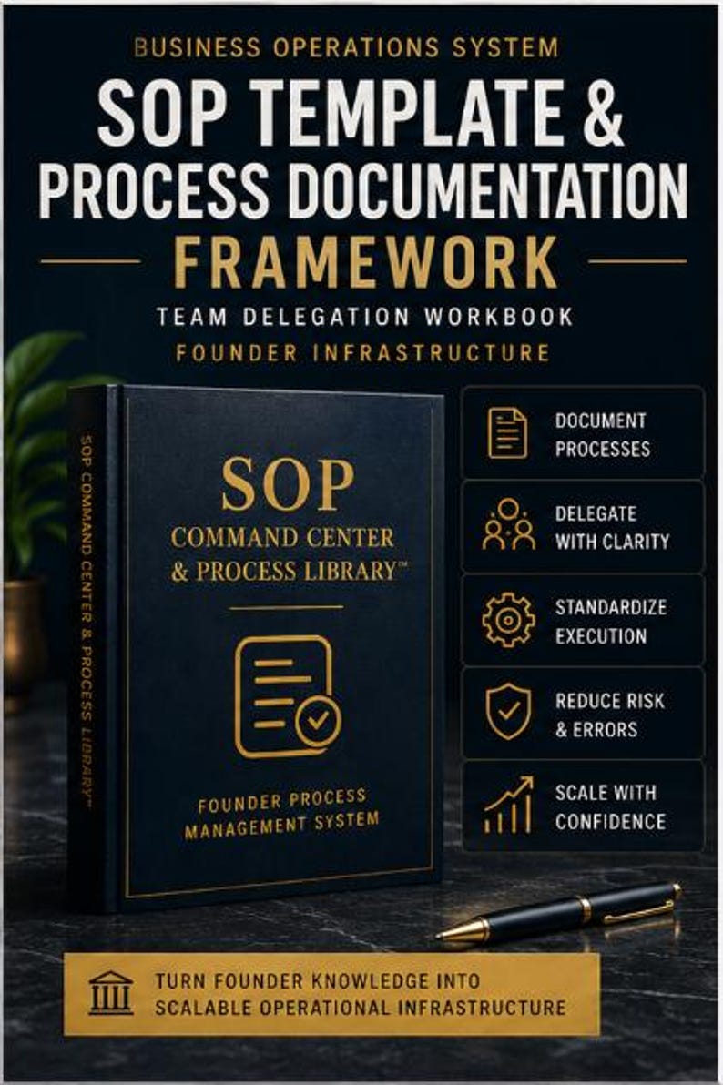SOP Template & Process Documentation System | Business Operations ...