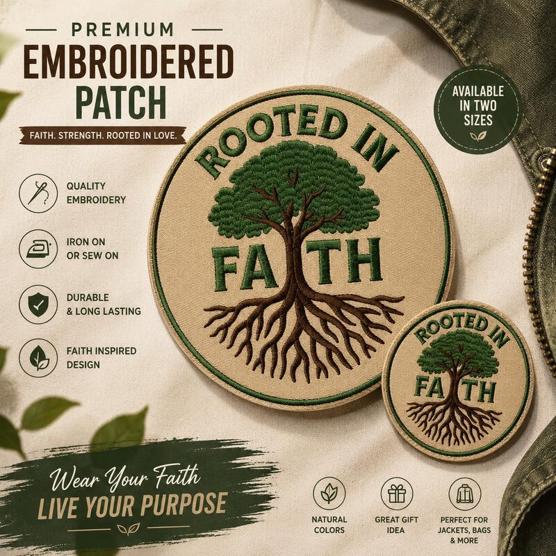 Iron on Faith Patch - Etsy