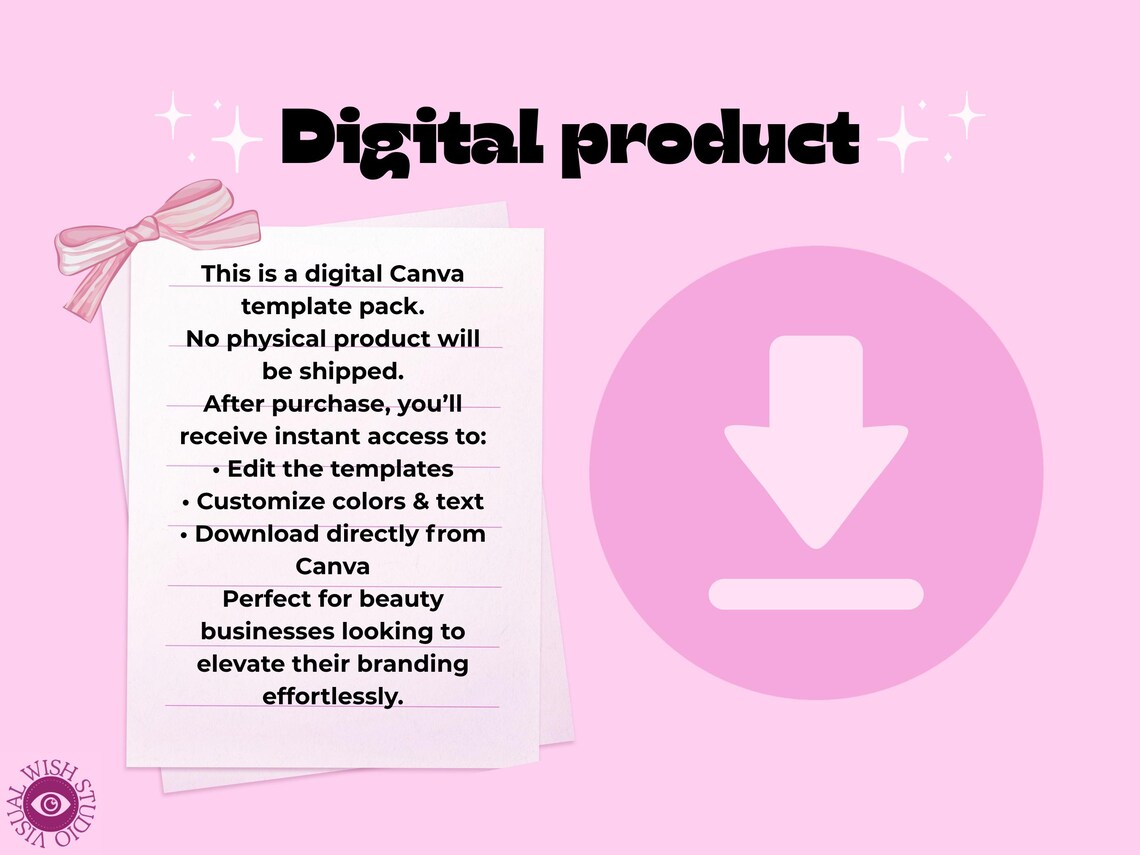 Lash Tech Canva Templates Starter Pack, Beauty Salon Branding Kit ...
