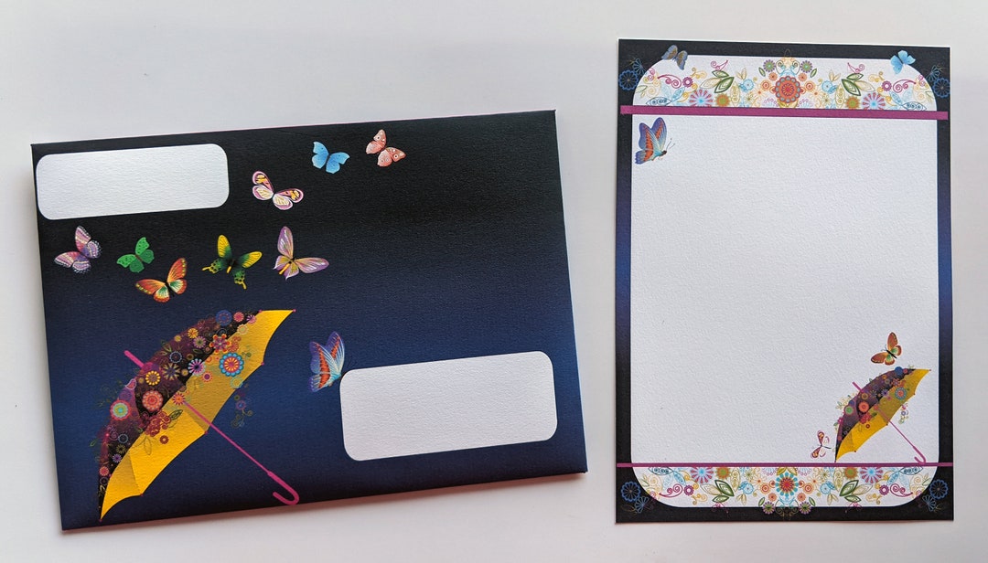 Rainy Day Envelope & Stationery A7 - Etsy