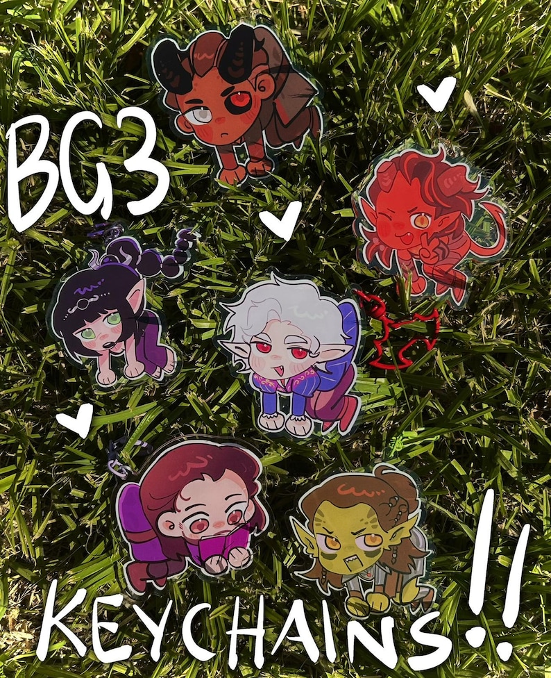 Baldur's Gate 3 Keychains - Etsy