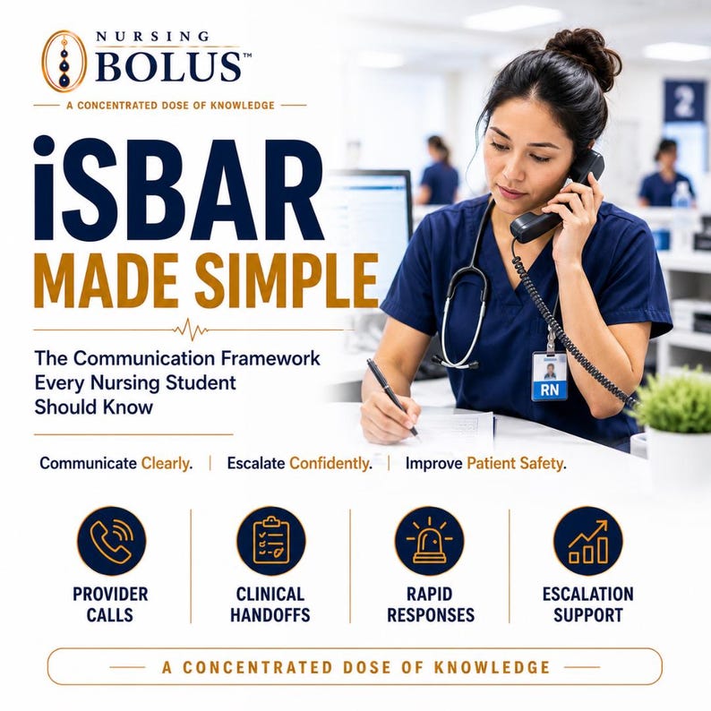Isbar Communication Template for Nursing Students | Clinical Handoffs ...