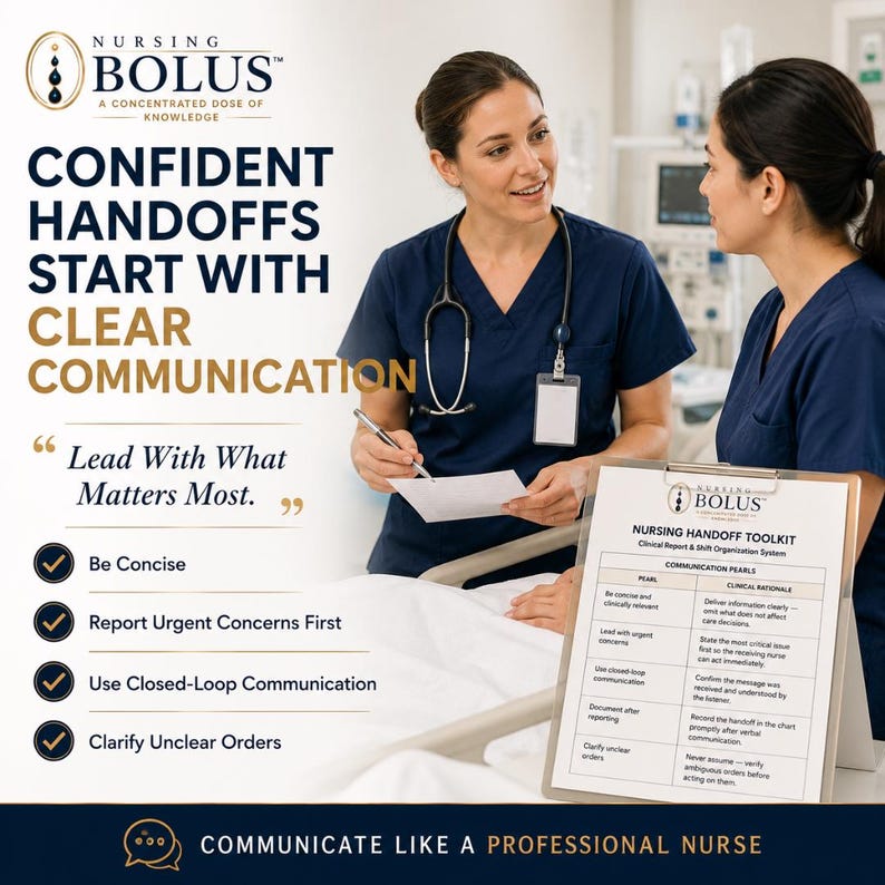 Nursing Handoff Toolkit | SBAR Report Sheet, Clinical Organization (PDF ...
