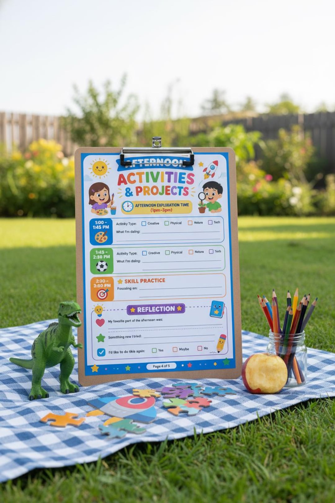 My Daily School Schedule Printable, Homeschool Schedule Template, Kids ...