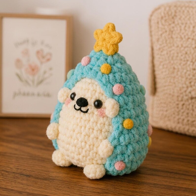 Crochet Hedgehog Pattern PDF Hedgehog Amigurumi Plush Tutorial No Sew ...