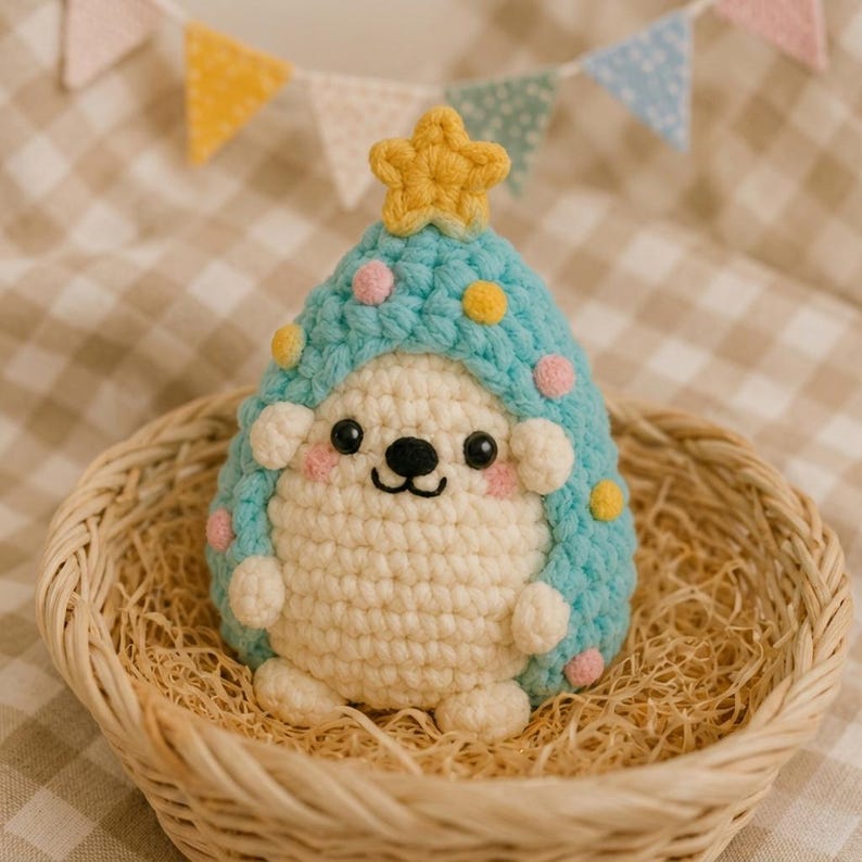 Crochet Hedgehog Pattern PDF Hedgehog Amigurumi Plush Tutorial No Sew ...