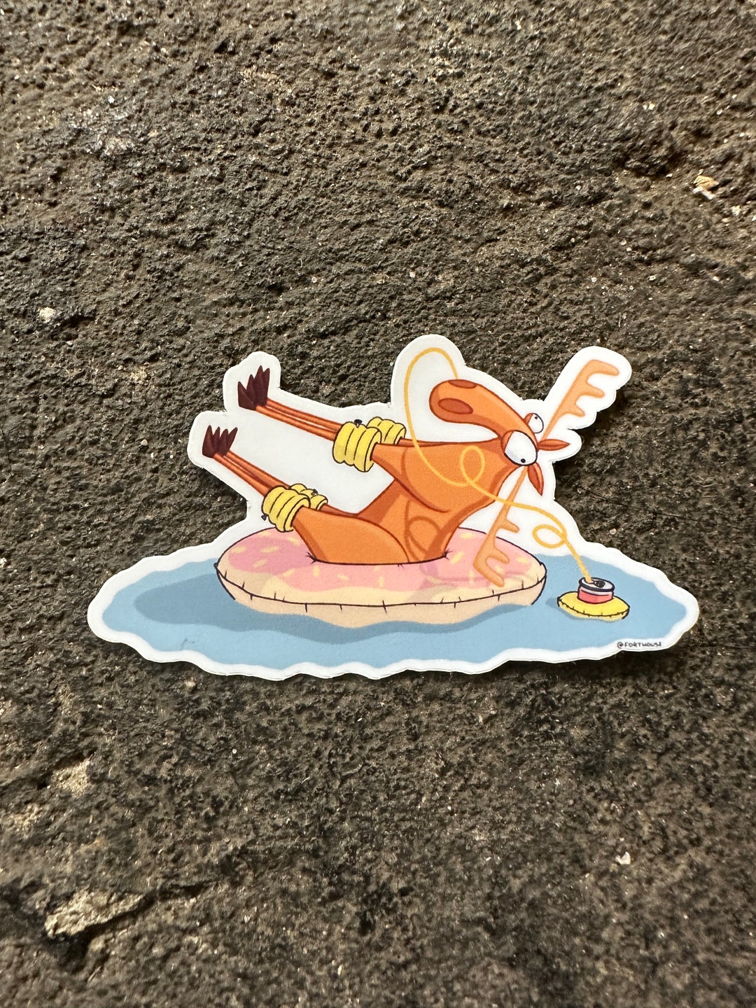 Moose Float Sticker - Etsy