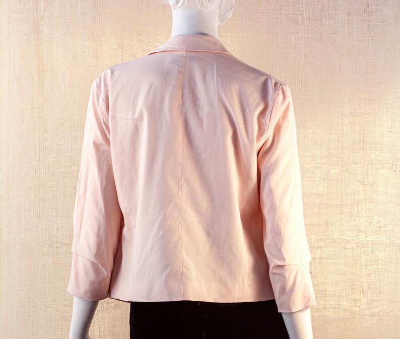 Vintage Blush Pink Jacket, Size Medium, Pink Pale Vintage Jacket, Light ...