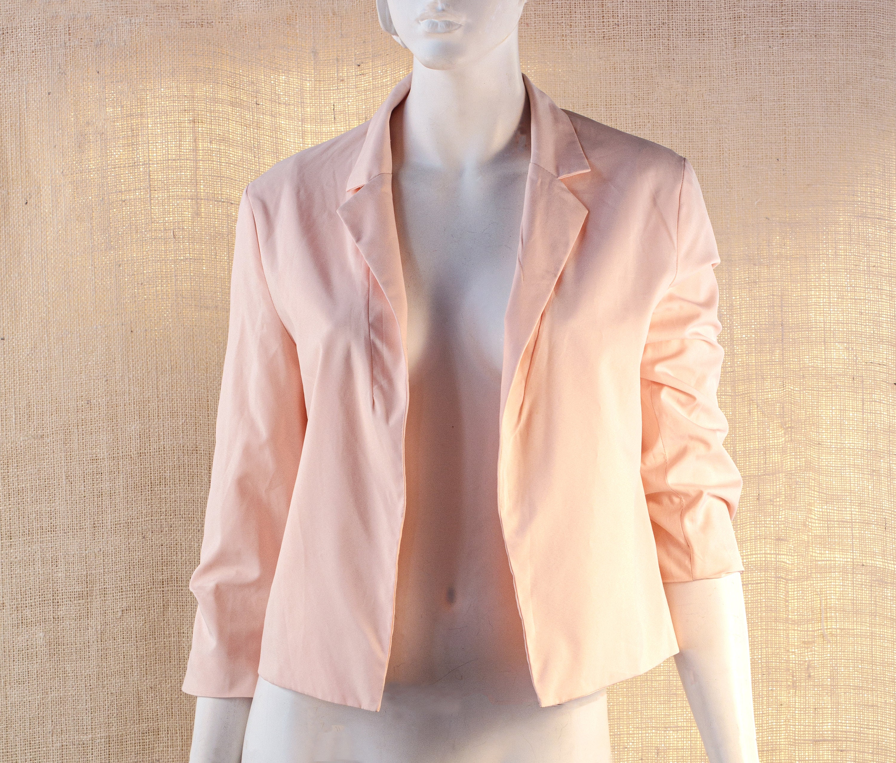 Vintage Blush Pink Jacket, Size Medium, Pink Pale Vintage Jacket, Light ...