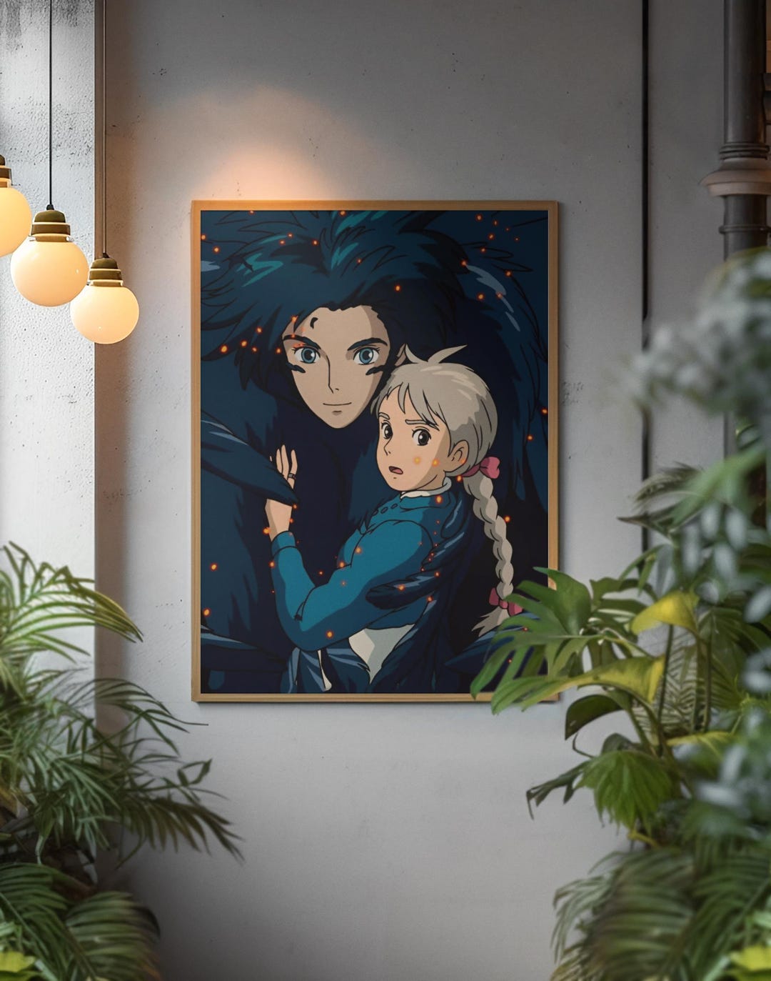 Howl’s Moving Castle Poster | Studio Ghibli Anime Wall Art | Fantasy ...