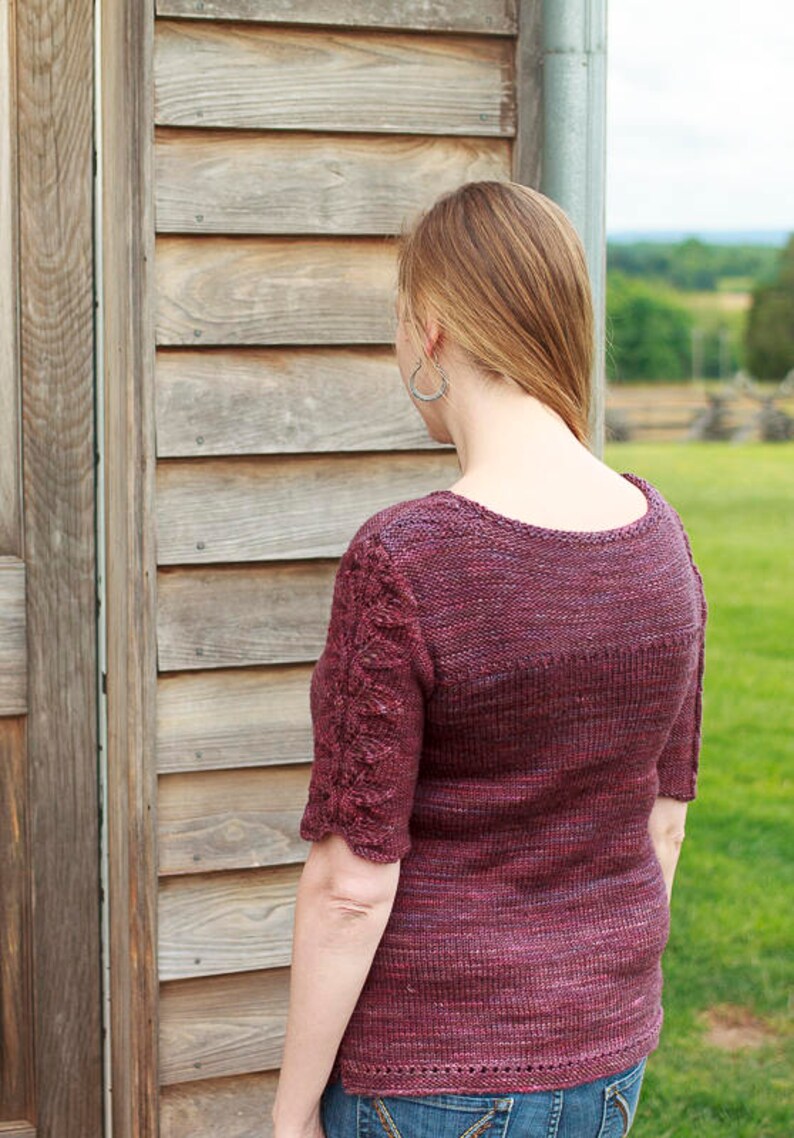 Prairie Tee Knitting Pattern / Sweater Knitting Pattern / DK Weight ...