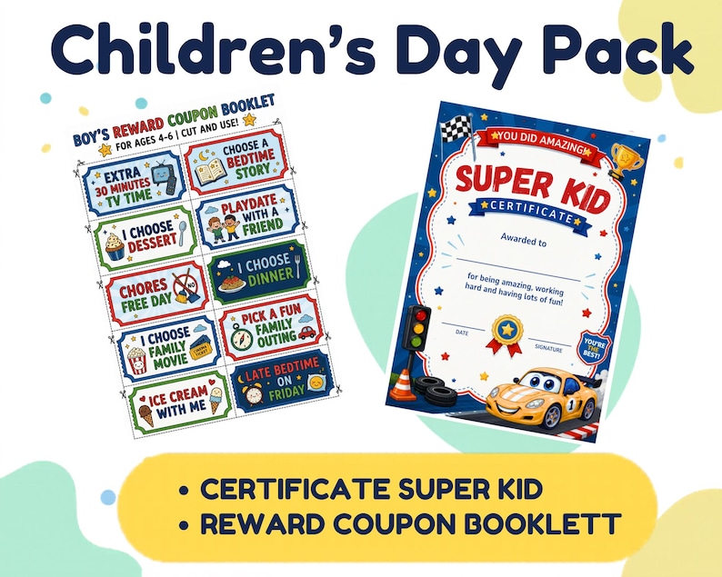 Kids Day Activity Book | Coloring Pages, Mazes, Games (PDF Download) - Etsy