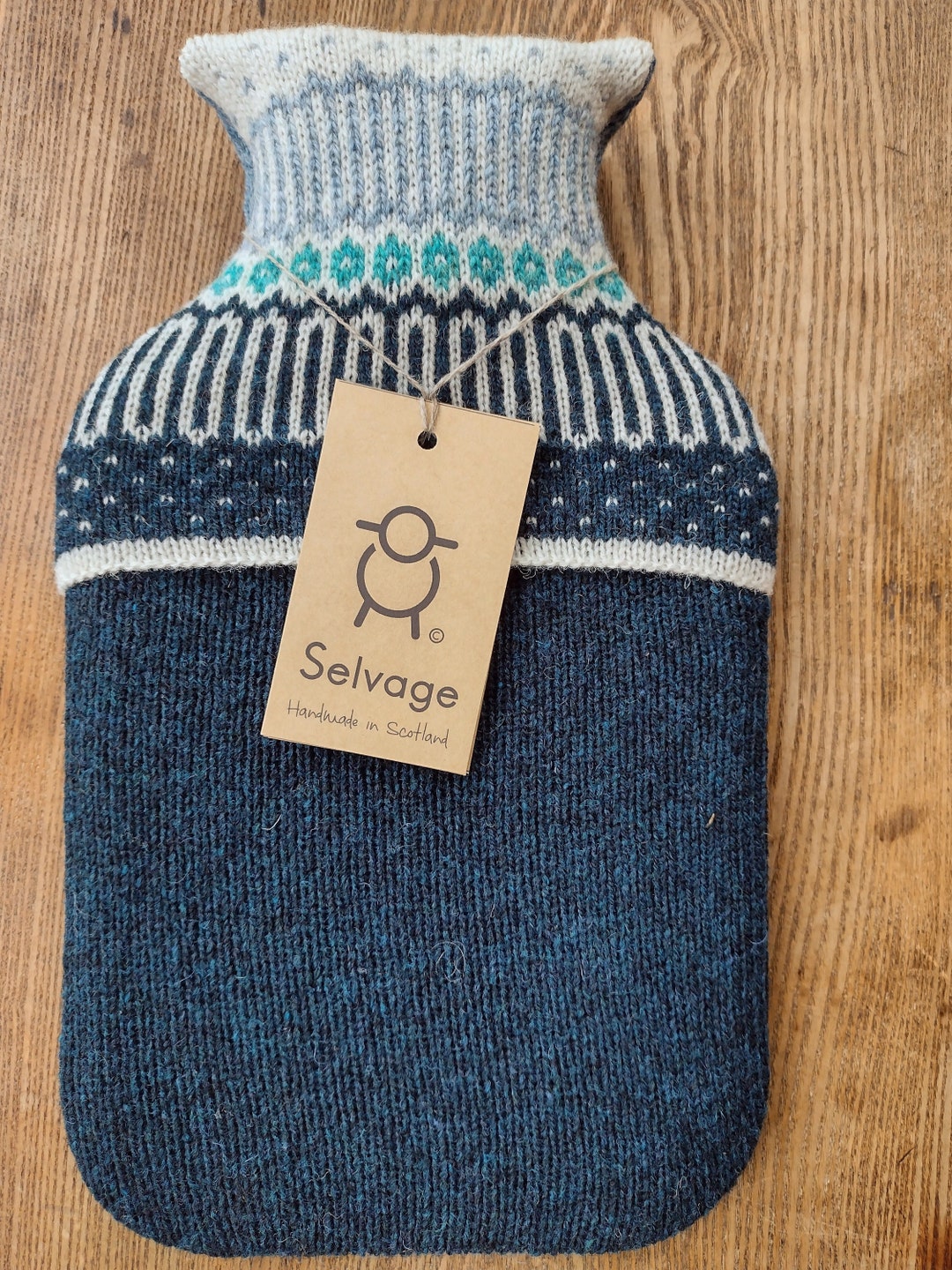Icelandic Pure Wool Hot Water Bottle Blue 2 Litre - Etsy