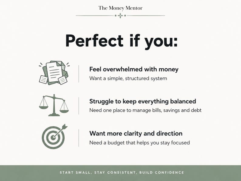 Monthly Budget Spreadsheet | Finance Tracker, Debt Savings (digital ...