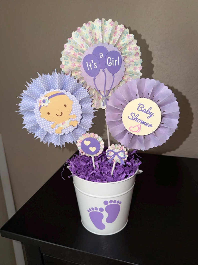 Baby Shower Centerpiece Pink - Etsy