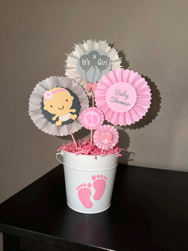 Baby Shower Centerpiece Pink - Etsy