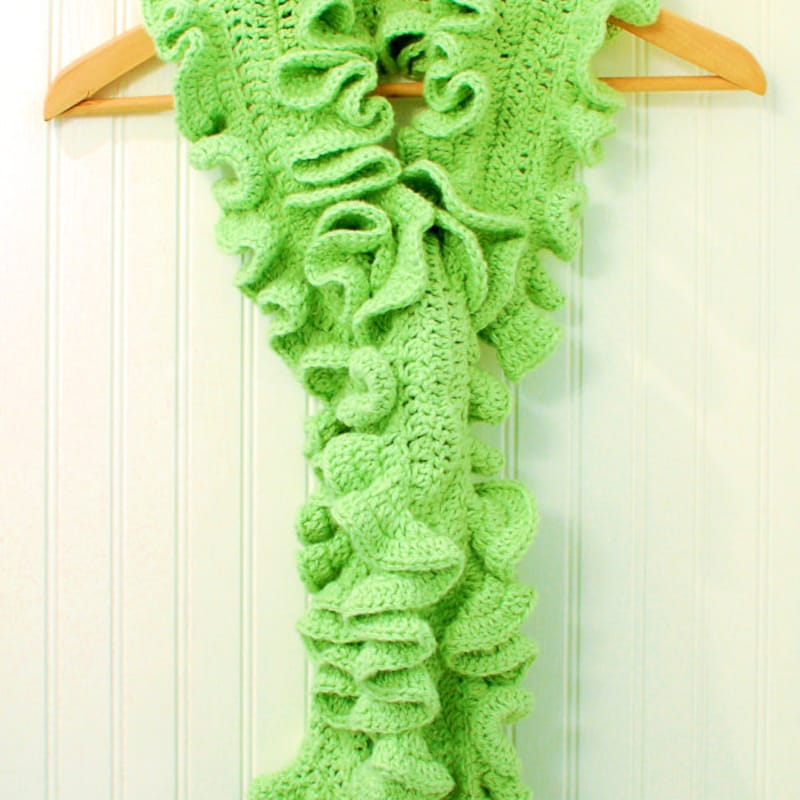 Ruffle Scarf Pattern - Etsy