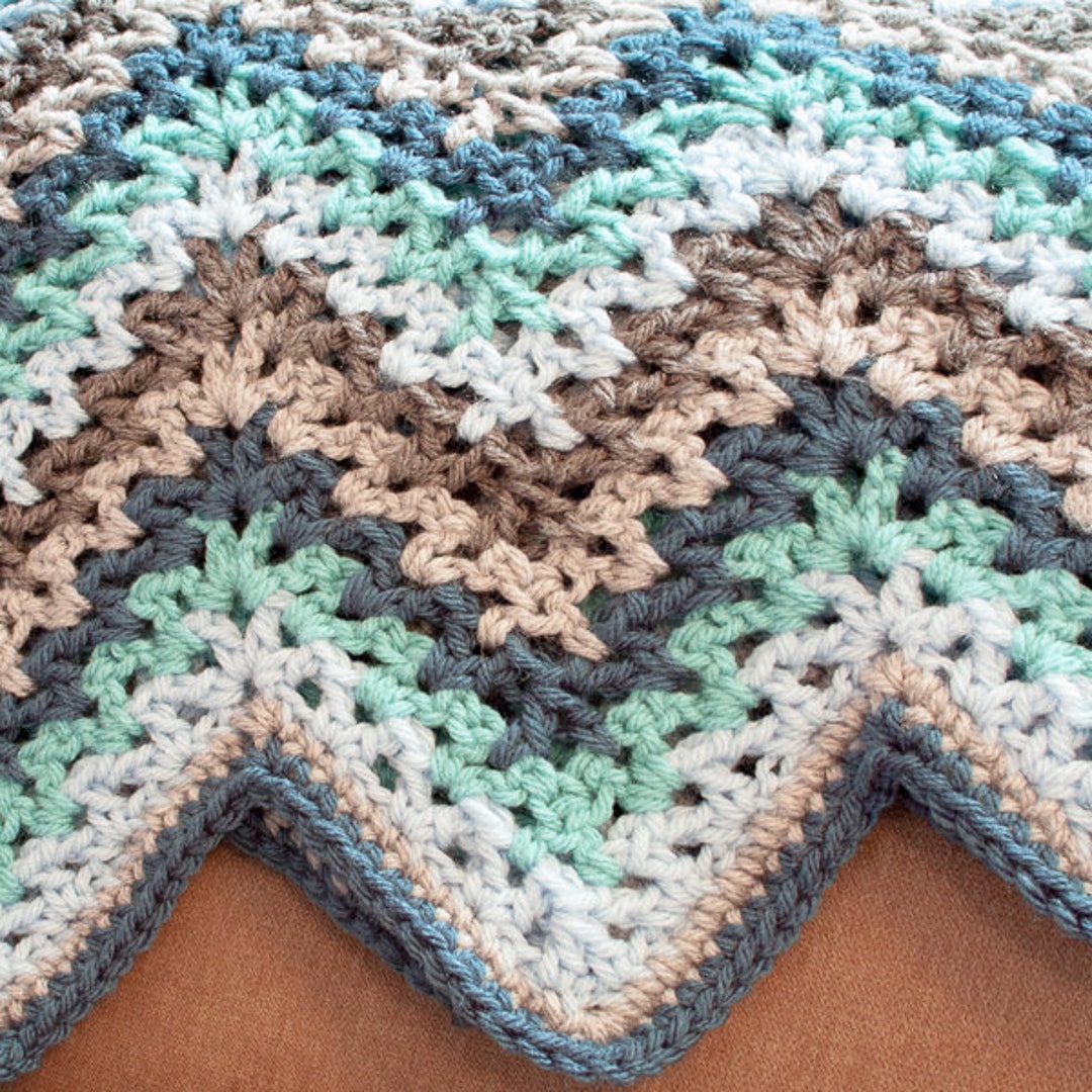 Crochet Ripple Afghan Pattern - Etsy