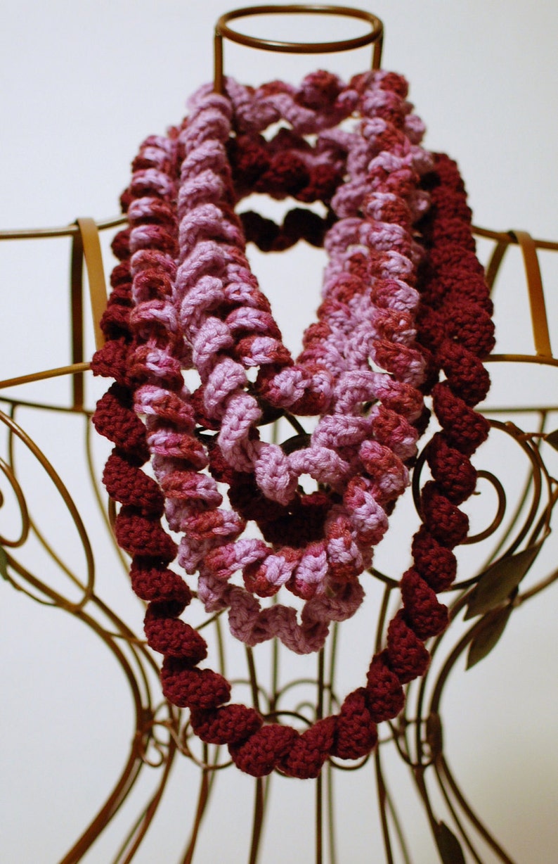 Crochet Pattern - Spiral Loop Scarf - Immediate PDF Download - Etsy