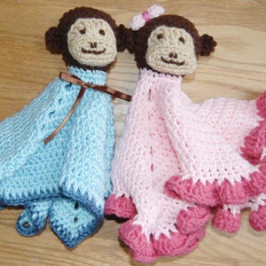 Crochet Pattern - Monkey Lovey With Blanket Body - Immediate PDF ...