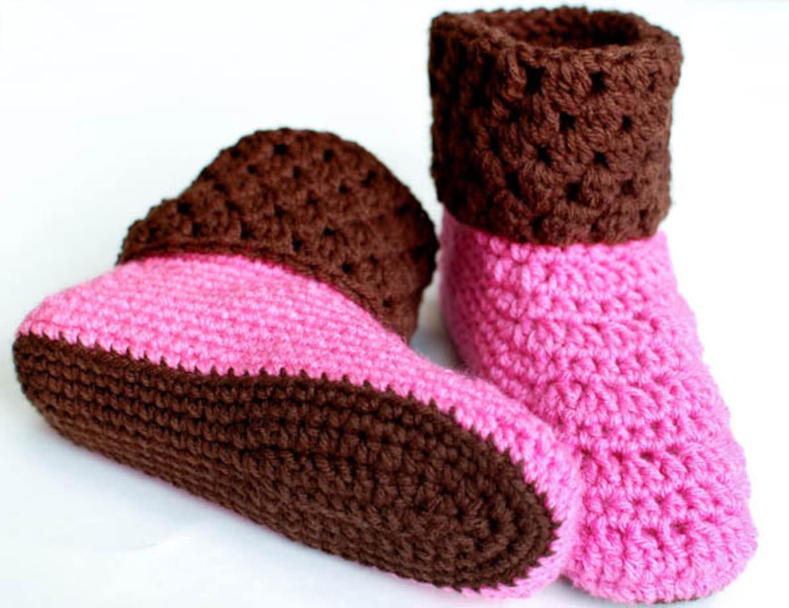Crochet Pattern - Ladies Crochet Booties Slippers Pattern (women's ...