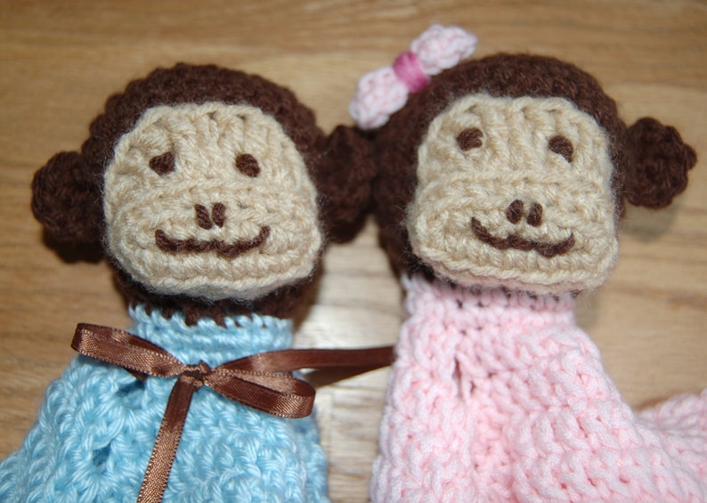 Crochet Pattern Monkey Lovey With Blanket Body Immediate - Etsy