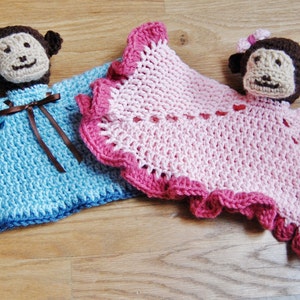 Crochet Pattern - Monkey Lovey With Blanket Body - Immediate PDF ...