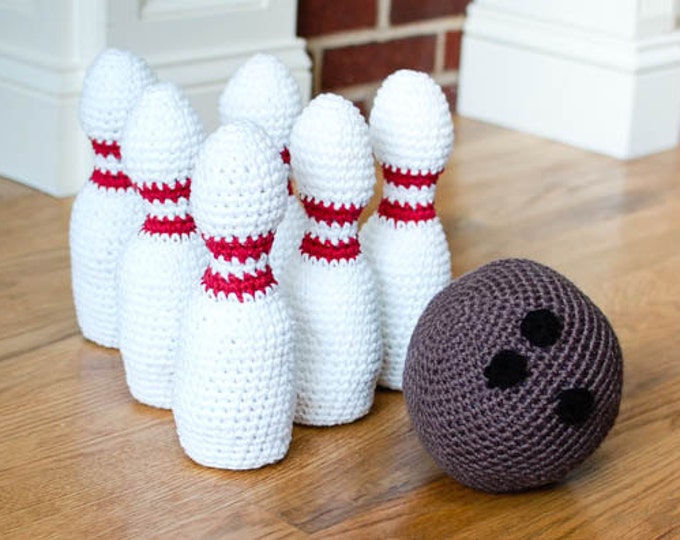 Crochet Pattern Kids Toy Bowling Set Immediate PDF Download - Etsy