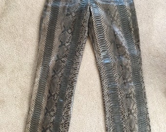 Snakeskin pants | Etsy