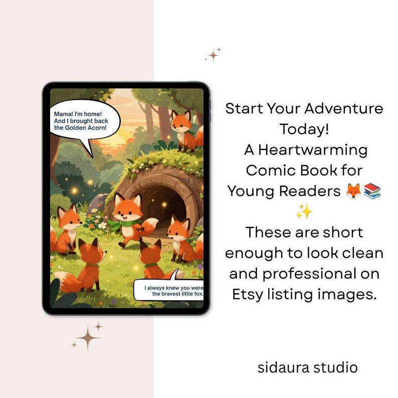 Kids Comic Book PDF | Printable Children's Adventure Story | Woodland ...