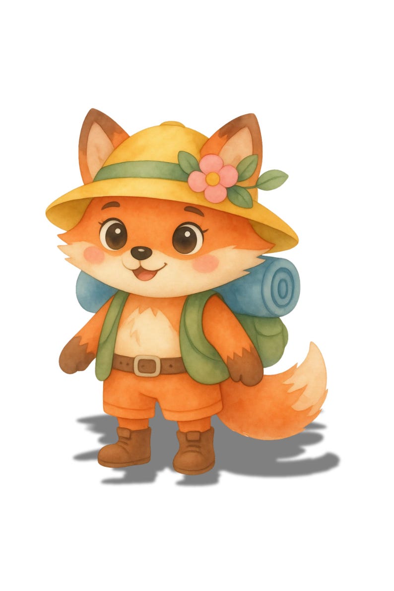 Adventure Animals Nursery Art Set | Watercolor Bunny, Fox, Red Panda ...