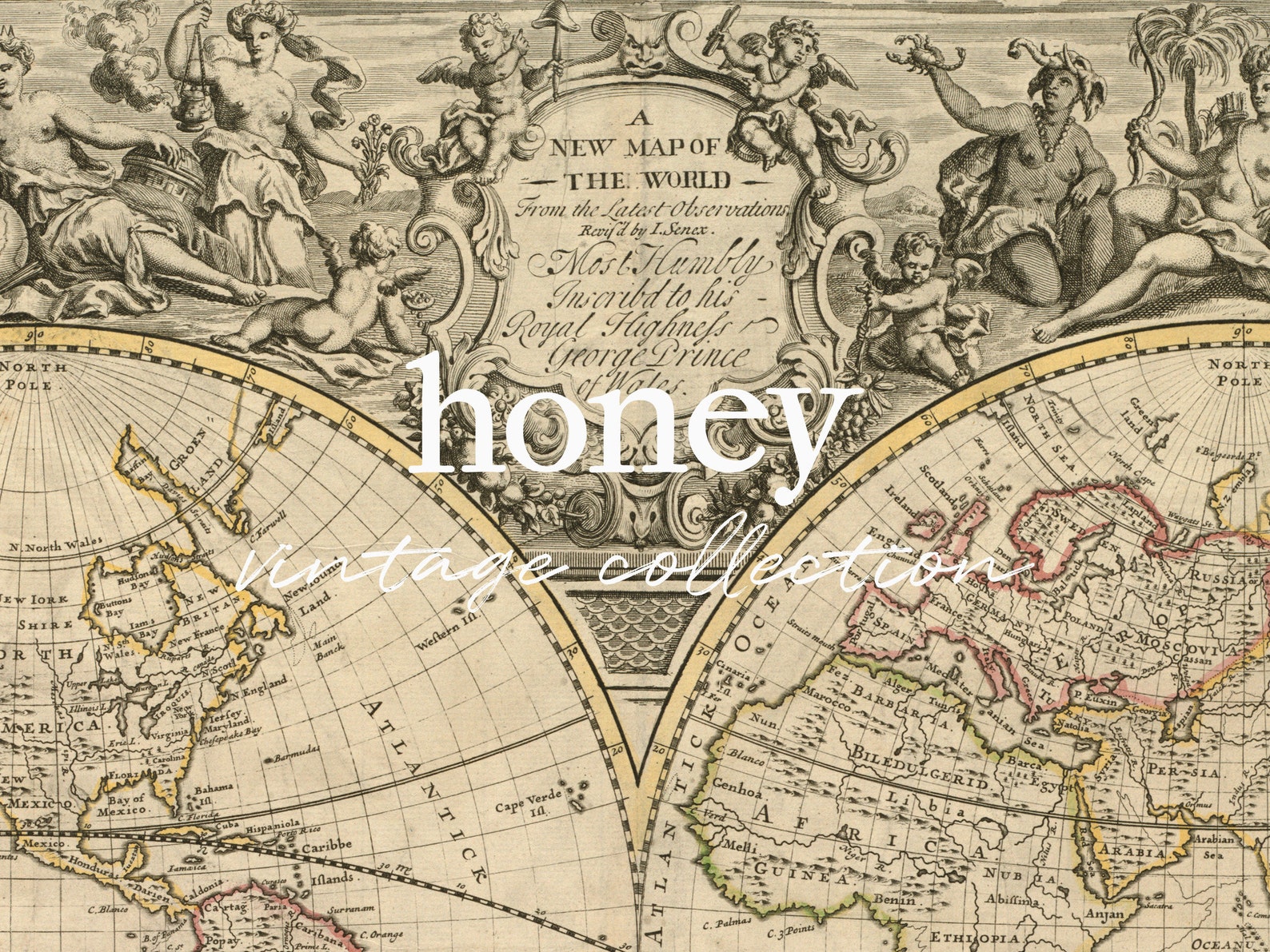 Large World Map Wall Art Print - Etsy