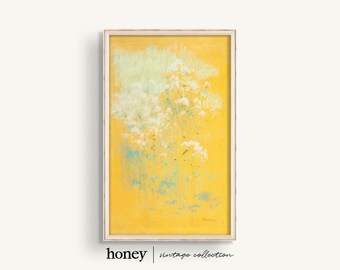 Yellow Botanical Printable, Wildflower Printable, Yellow Wall Decor ...