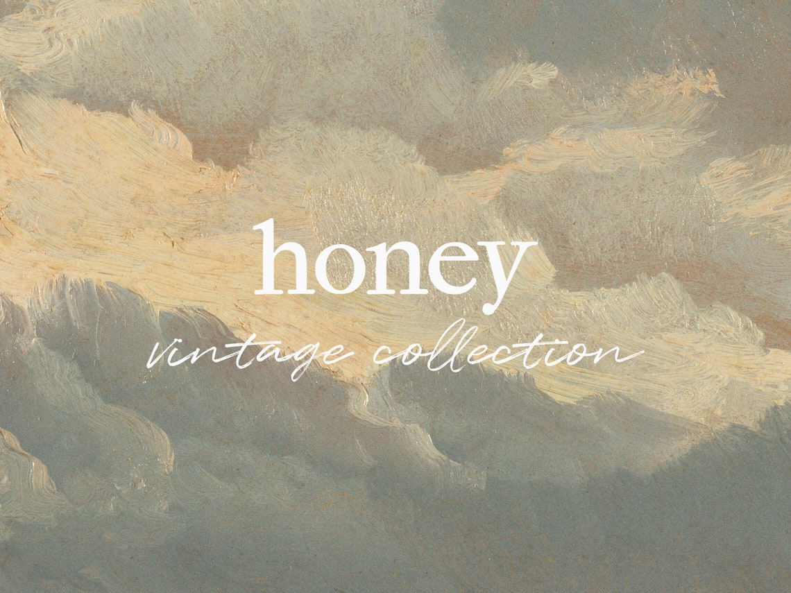 Cloud Painting Light Academia Printable Wall Art - Etsy