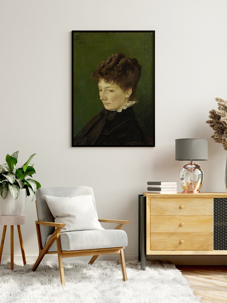 Victorian Portrait Dark Cottagecore Printable Wall Art - Etsy