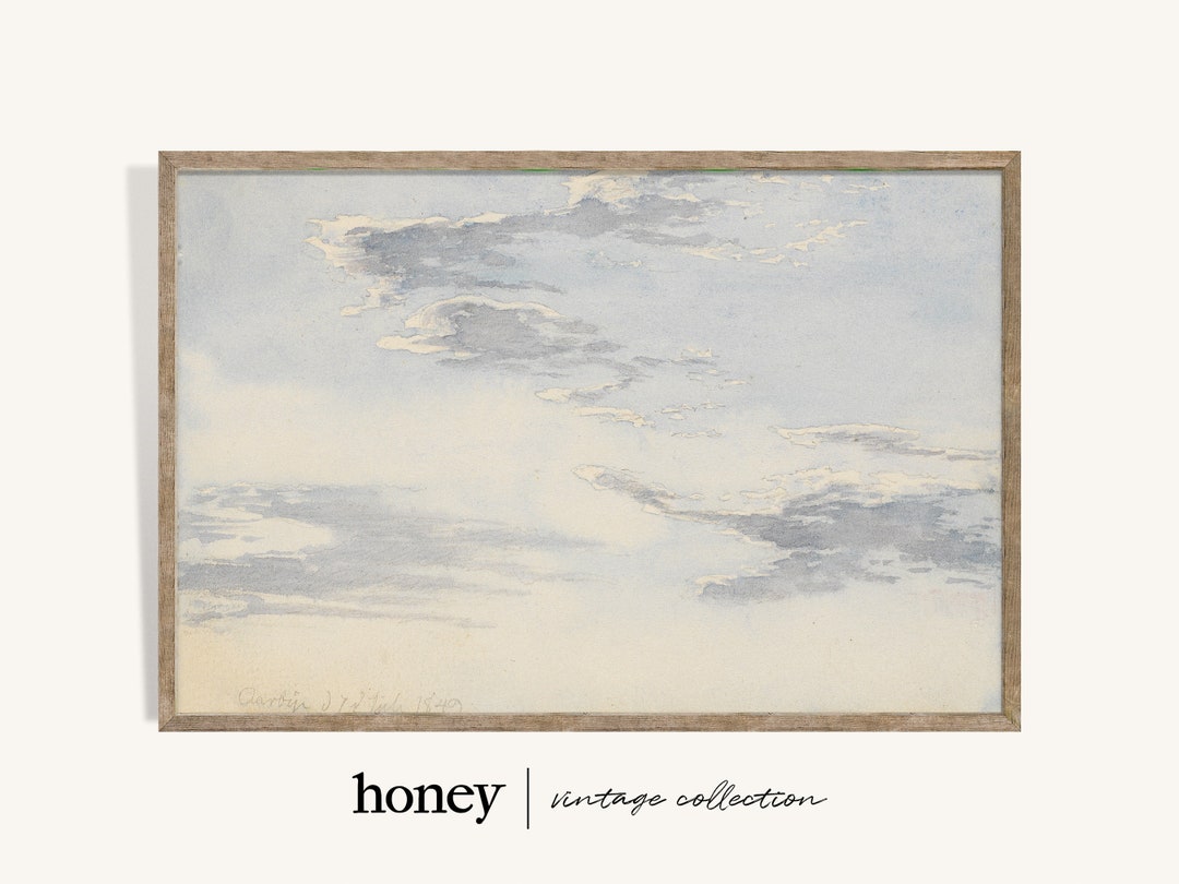 Cloud Painting Relaxing Stratus Printable Wall Art - Etsy