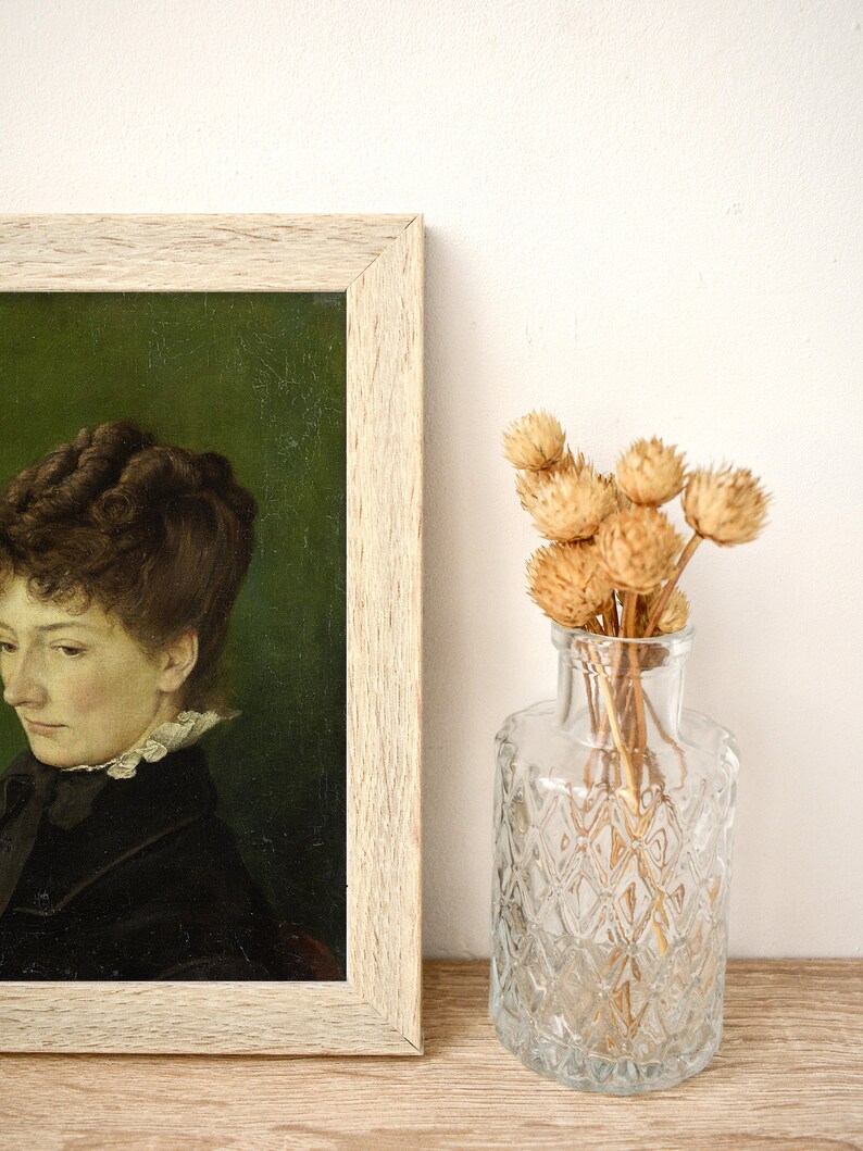 Victorian Portrait Dark Cottagecore Printable Wall Art - Etsy