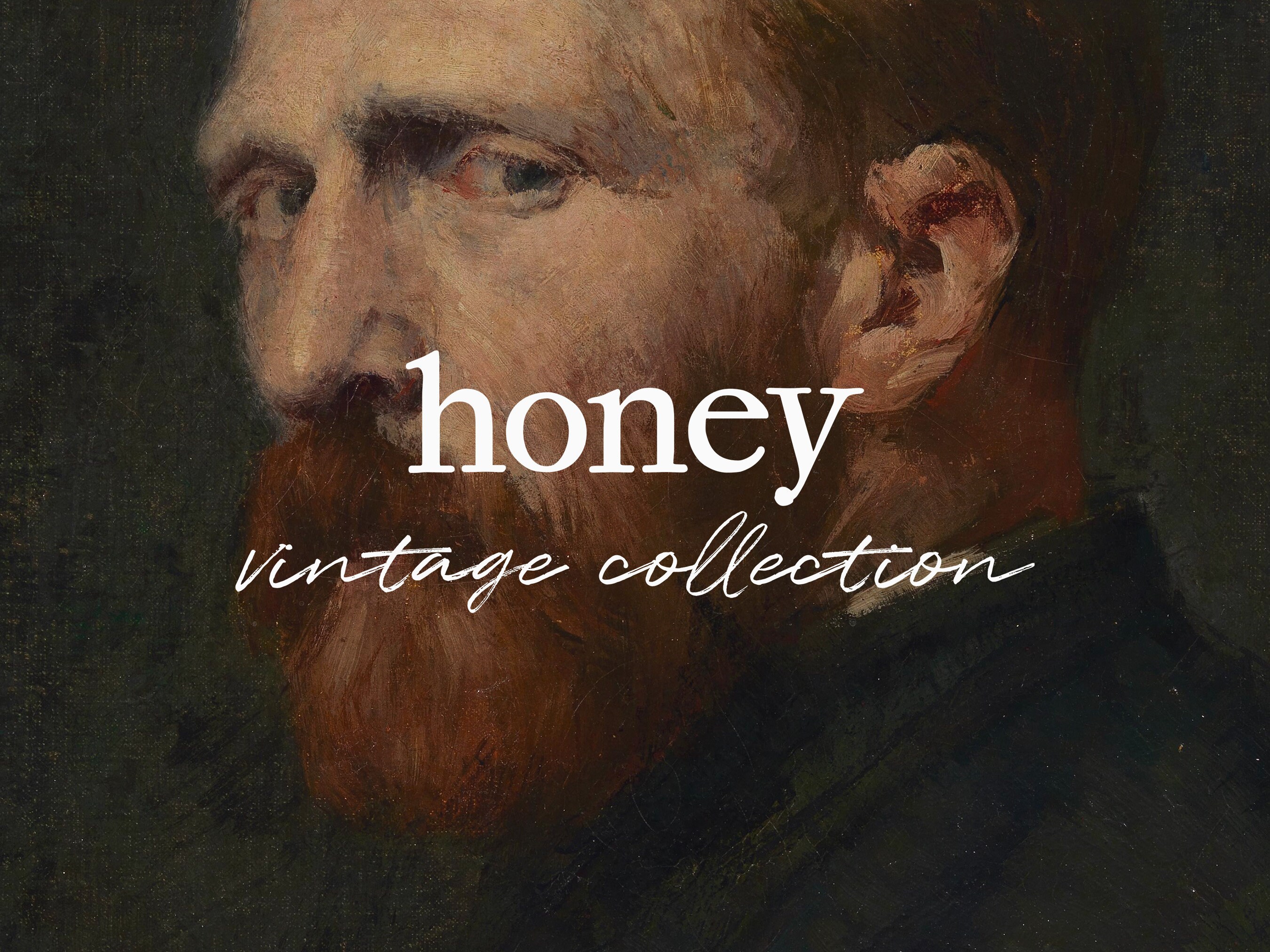 Vincent Van Gogh Antique Oil Portrait Printable Wall Art - Etsy