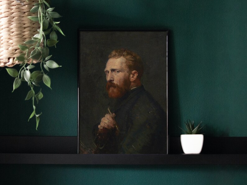 Vincent Van Gogh Antique Oil Portrait Printable Wall Art - Etsy