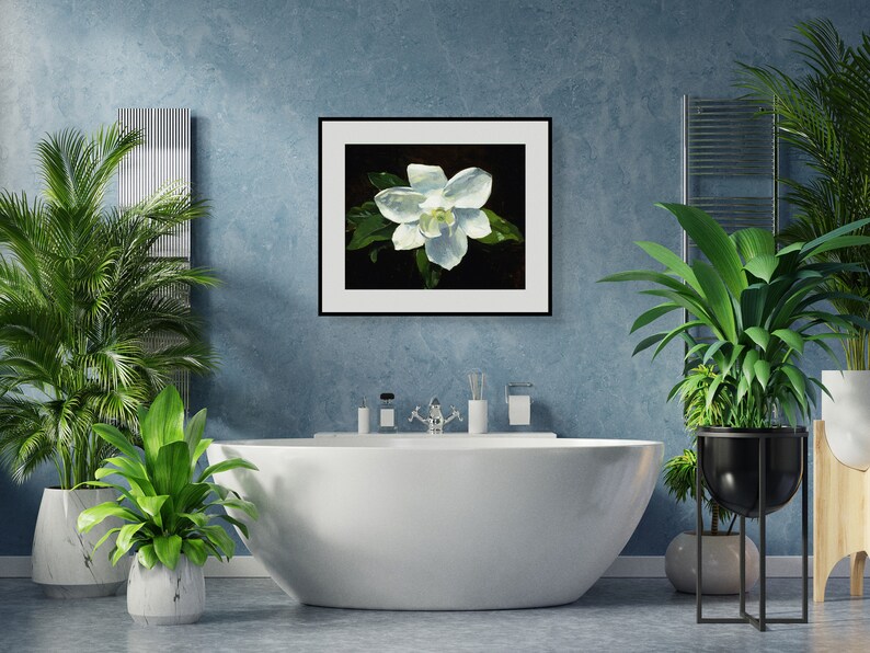 White Magnolia Painting Printable Wall Art - Etsy